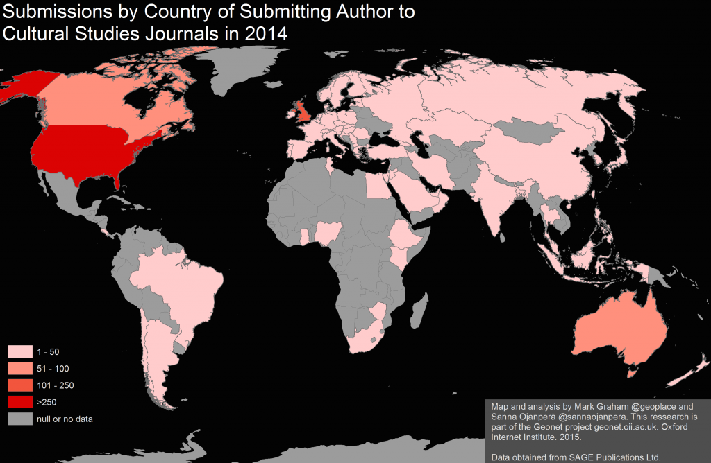 The geography of academic knowledge