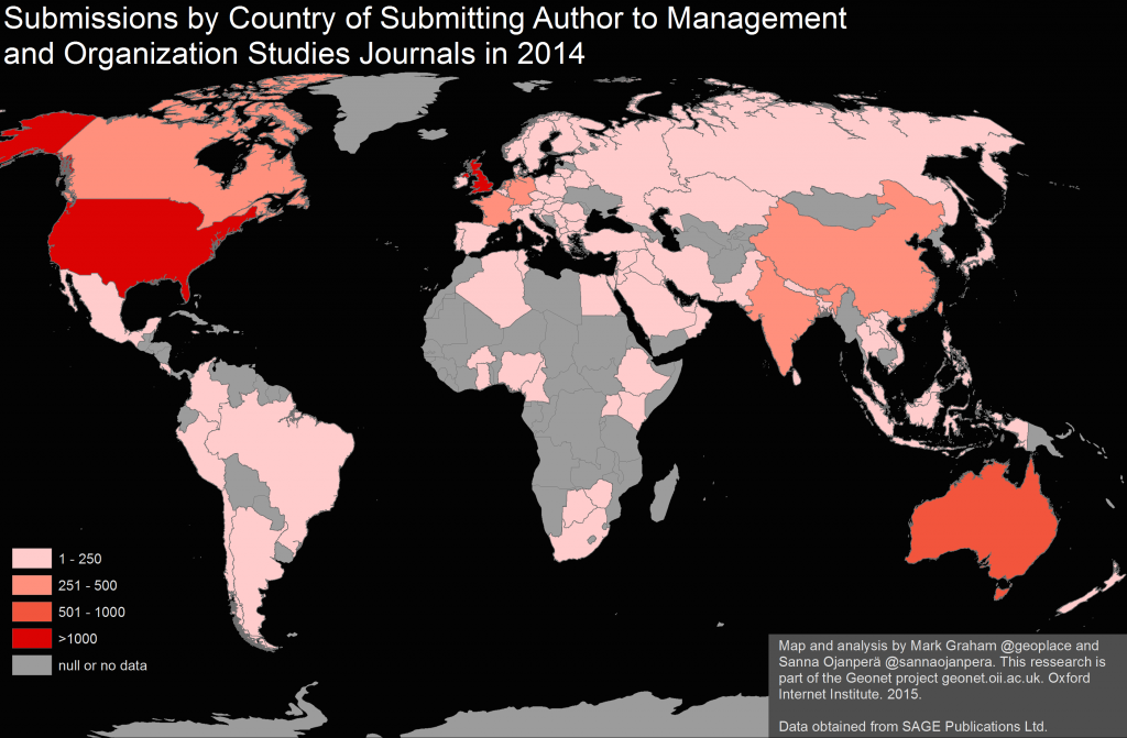 The geography of academic knowledge